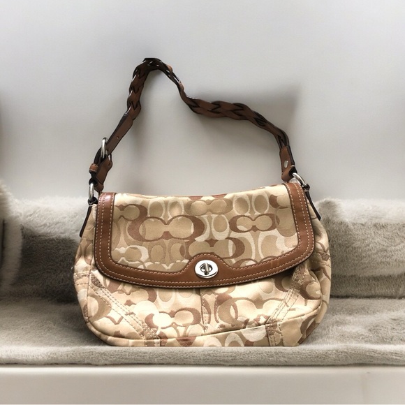 Coach | Bags | Coach Like New Signature Chelsea Flap Shoulder Bag With ...